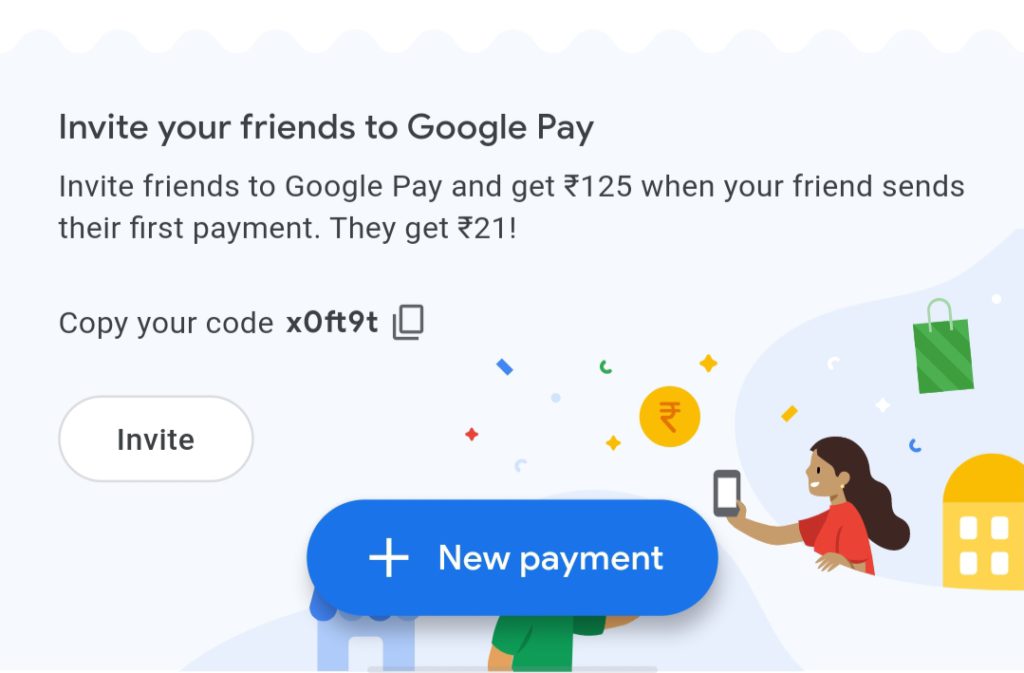 Google Pay – Get ₹201 Offer - Referral Code Deals & Coupons